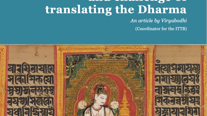 The vital importance and challenge of translating the Dharma | Triratna ...